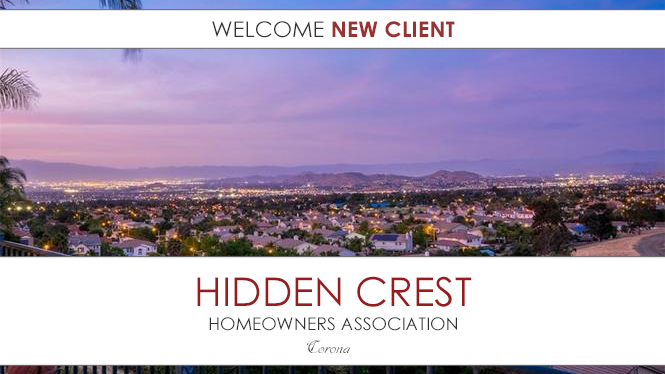 New Client: Hidden Crest Homeowners Association — HOA Lawyer Blog ...