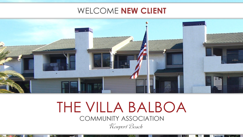 New Client: The Villa Balboa Community Association — HOA Lawyer Blog ...