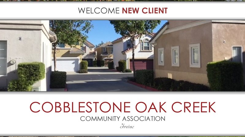 New Client: Cobblestone Oak Creek Community Association — HOA Lawyer ...